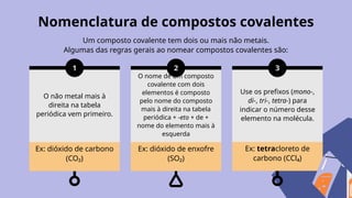 Apresentação educacional sobre símbolos e fórmulas químicas para ...