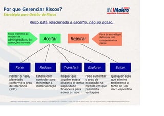 Apresentação sobre gerenciamento de riscos | PDF