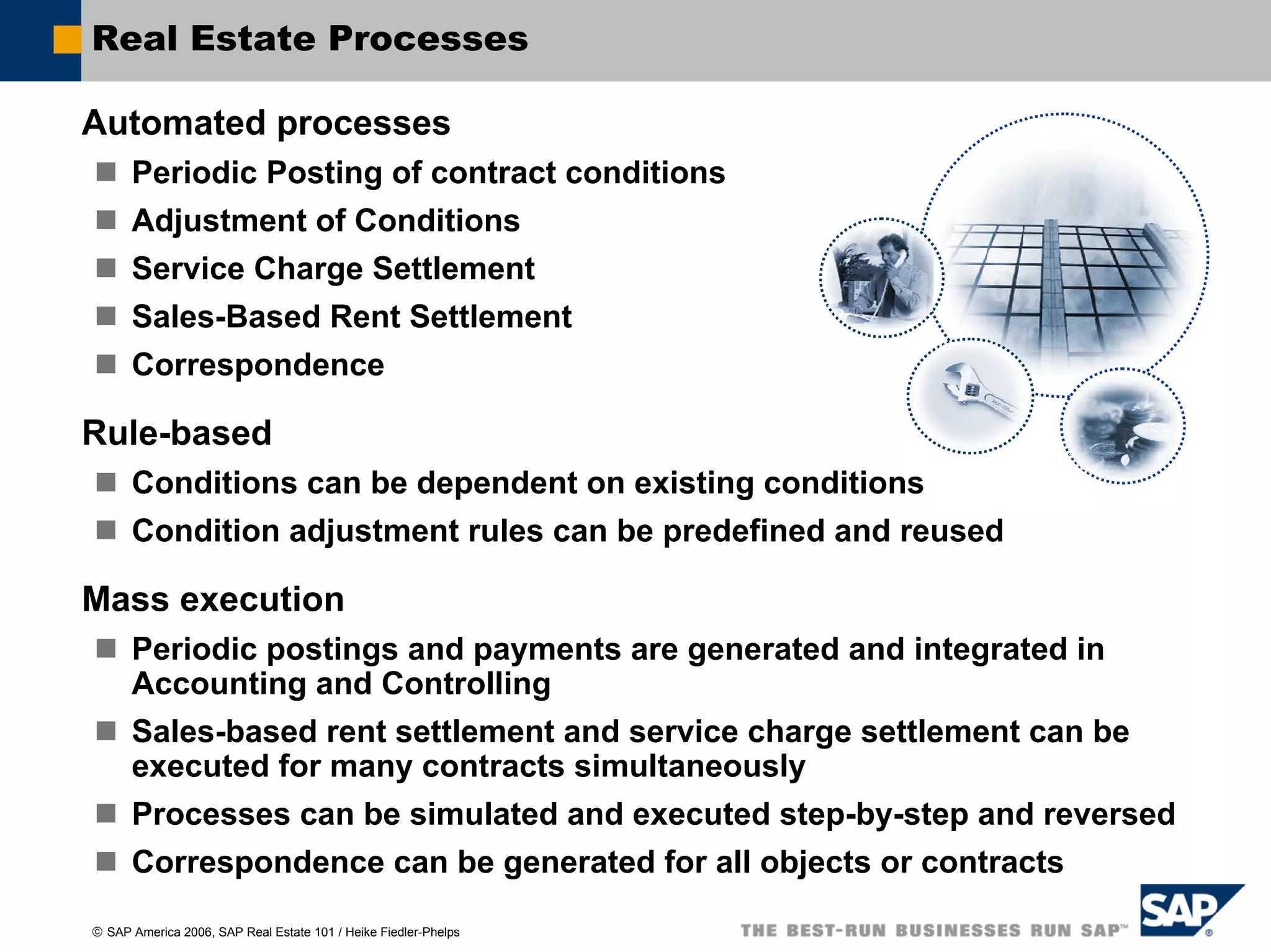 SAP Real Estate Beneficios | PDF