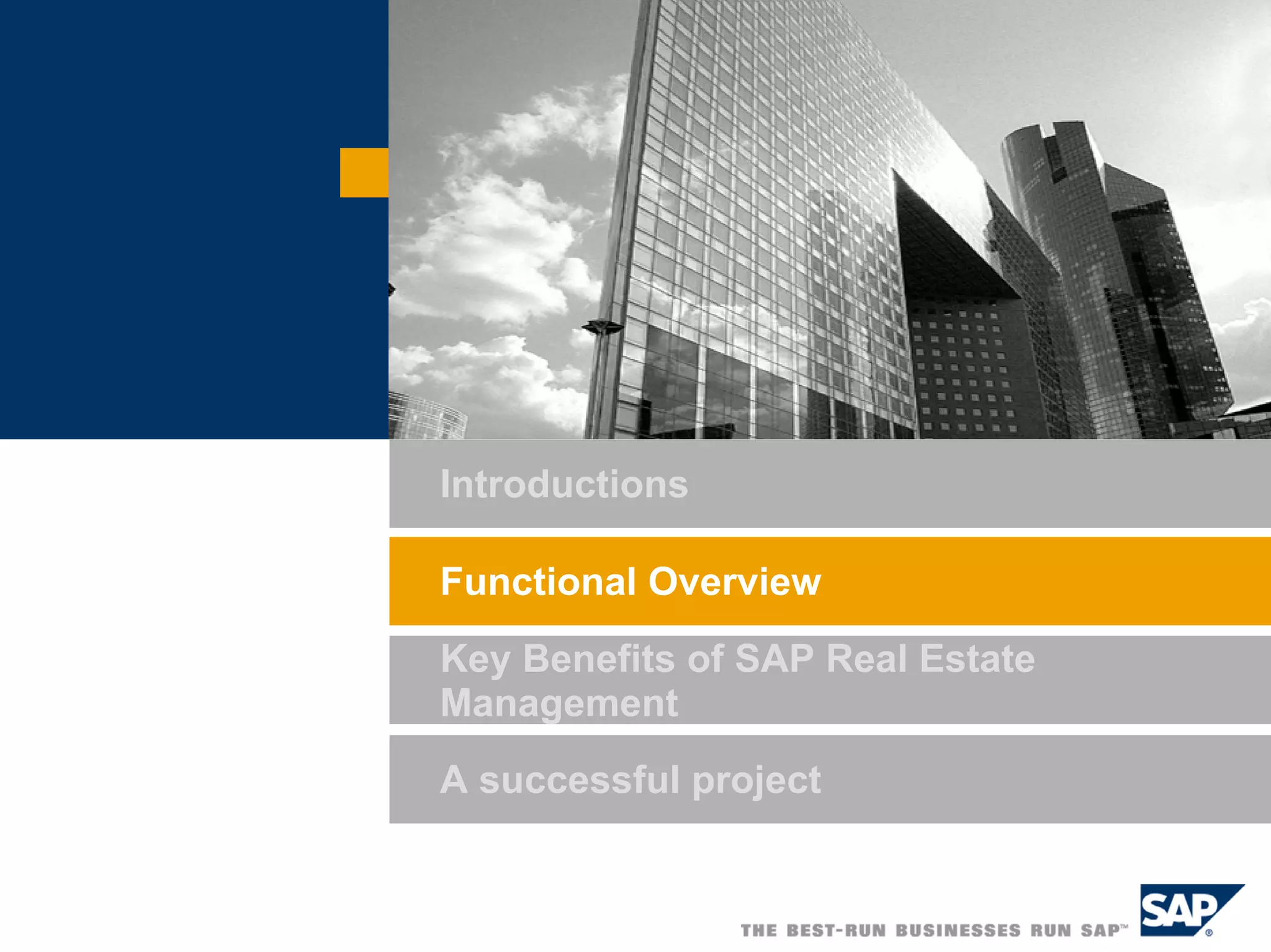 SAP Real Estate Beneficios | PDF