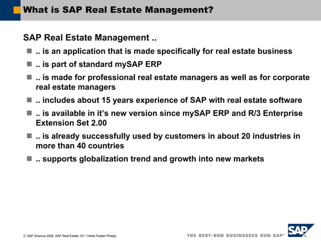 SAP Real Estate Beneficios | PDF | Real Estate Industry | Industries