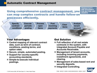 SAP Real Estate Beneficios | PDF