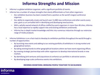 Apresentação informa exhibitions | PPT | Large Business | Business