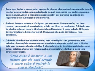 Apresentação John Locke | PPTX