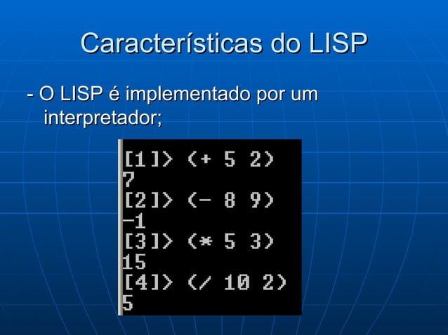 Apresentação lisp | PPT