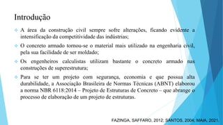 TCC CONCEPÇÃO ESTRUTURAL DE ELEMENTOS DE CONCRETO ARMADO | PPTX
