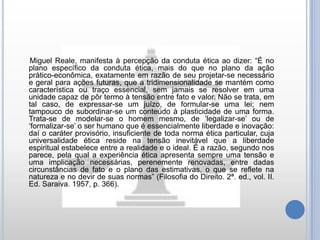 Apresentação Teoria Tridimensional de Miguel Reale e o Art.170 - Rafael ...