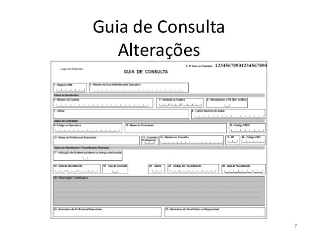 Alterações nas guias tiss 3.01.00