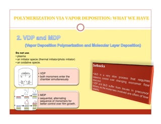 Designing polymer surfaces via vapor deposition | PDF