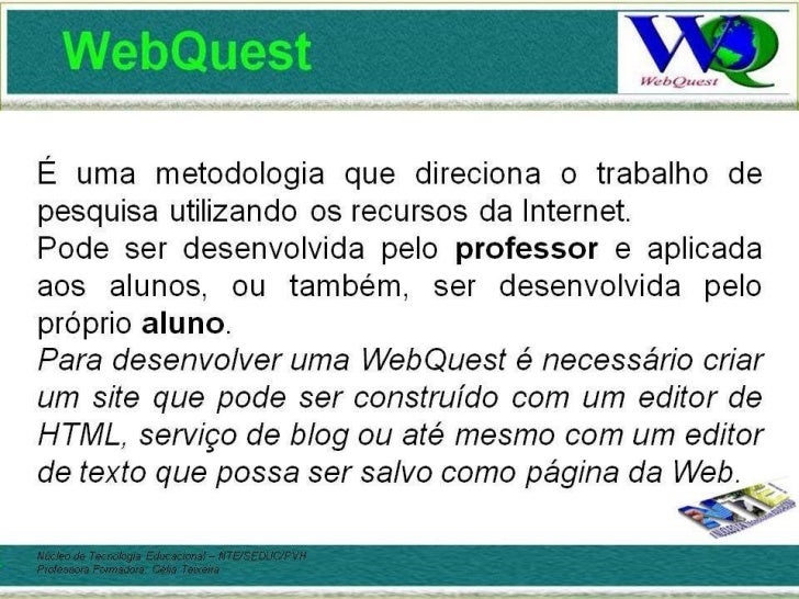 Apresentação webquest