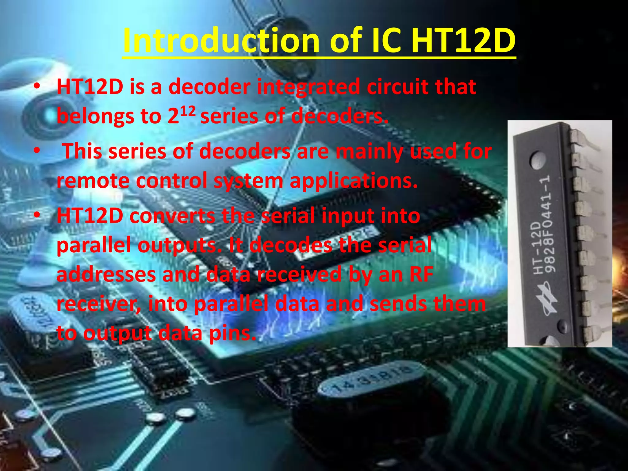 Rf Based Wireless Robot Using 8051 Microcontroller Ppt