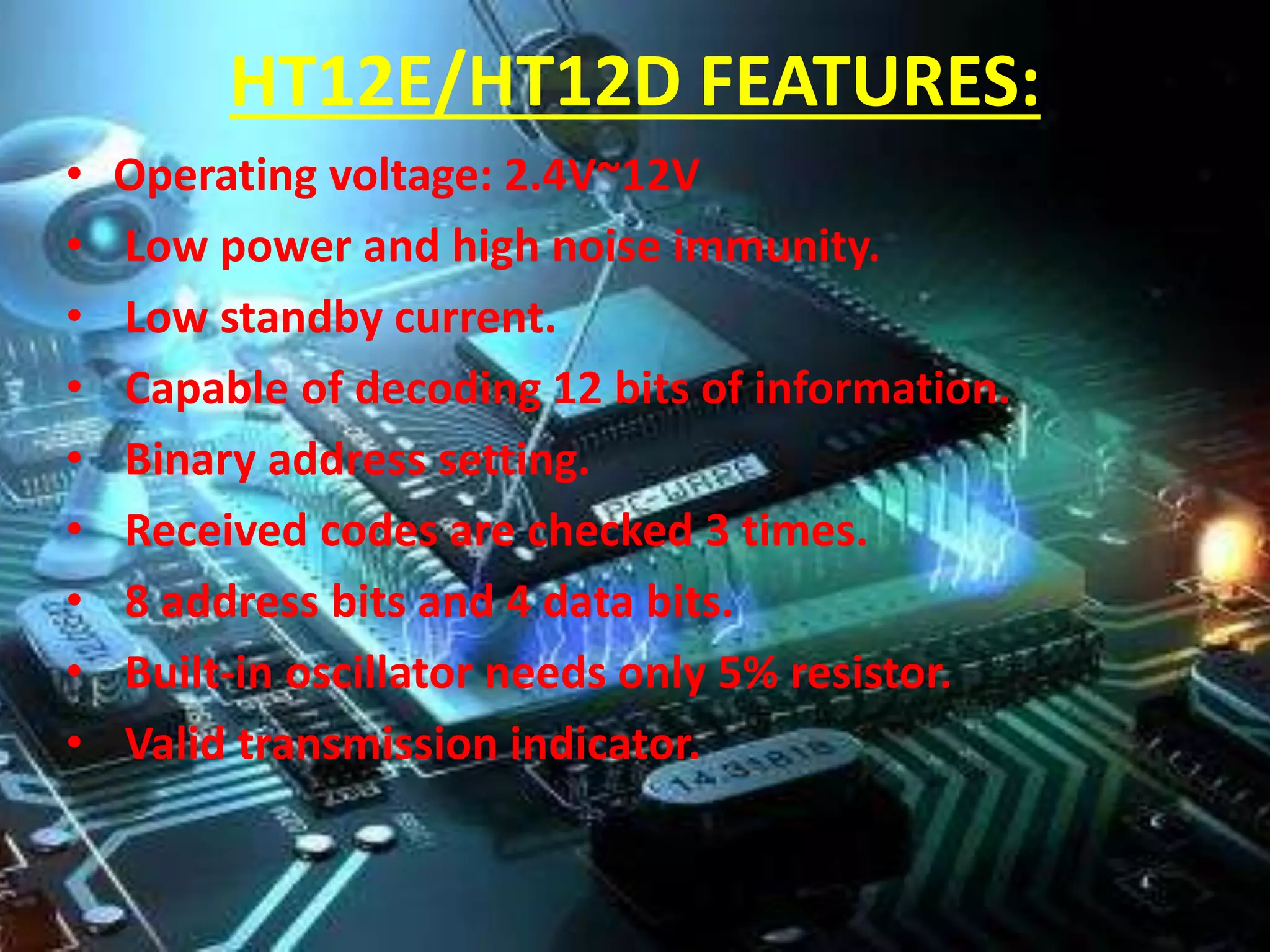 RF based Wireless Robot using 8051 Microcontroller | PPT