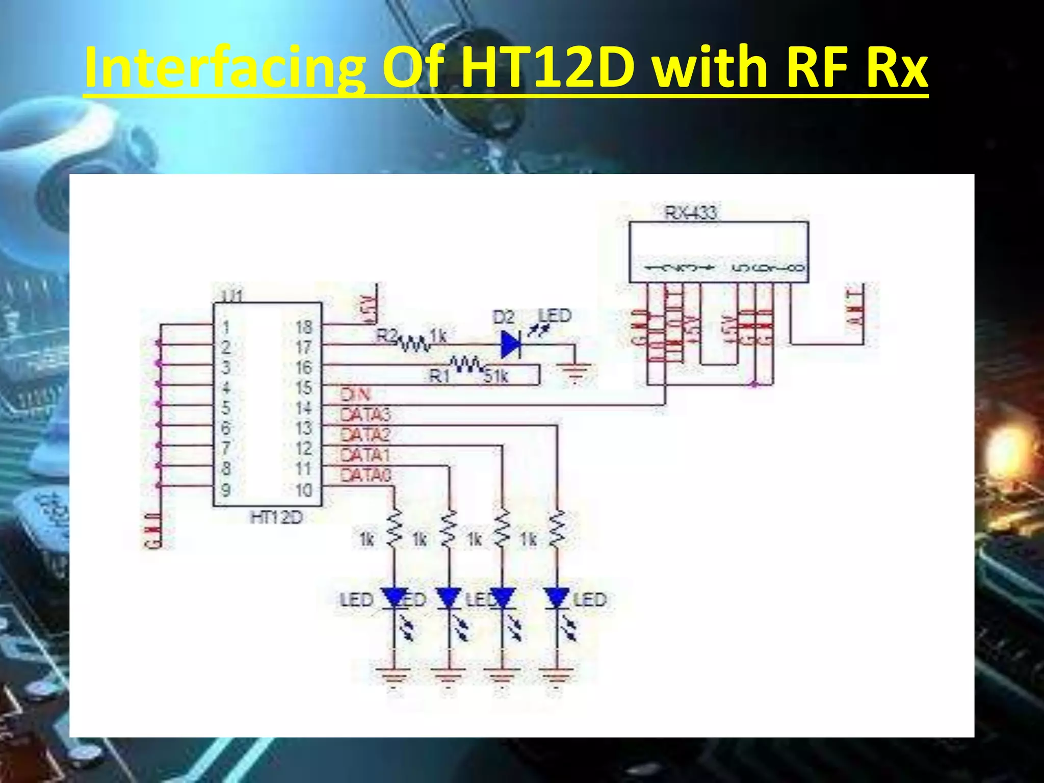 RF based Wireless Robot using 8051 Microcontroller | PPT