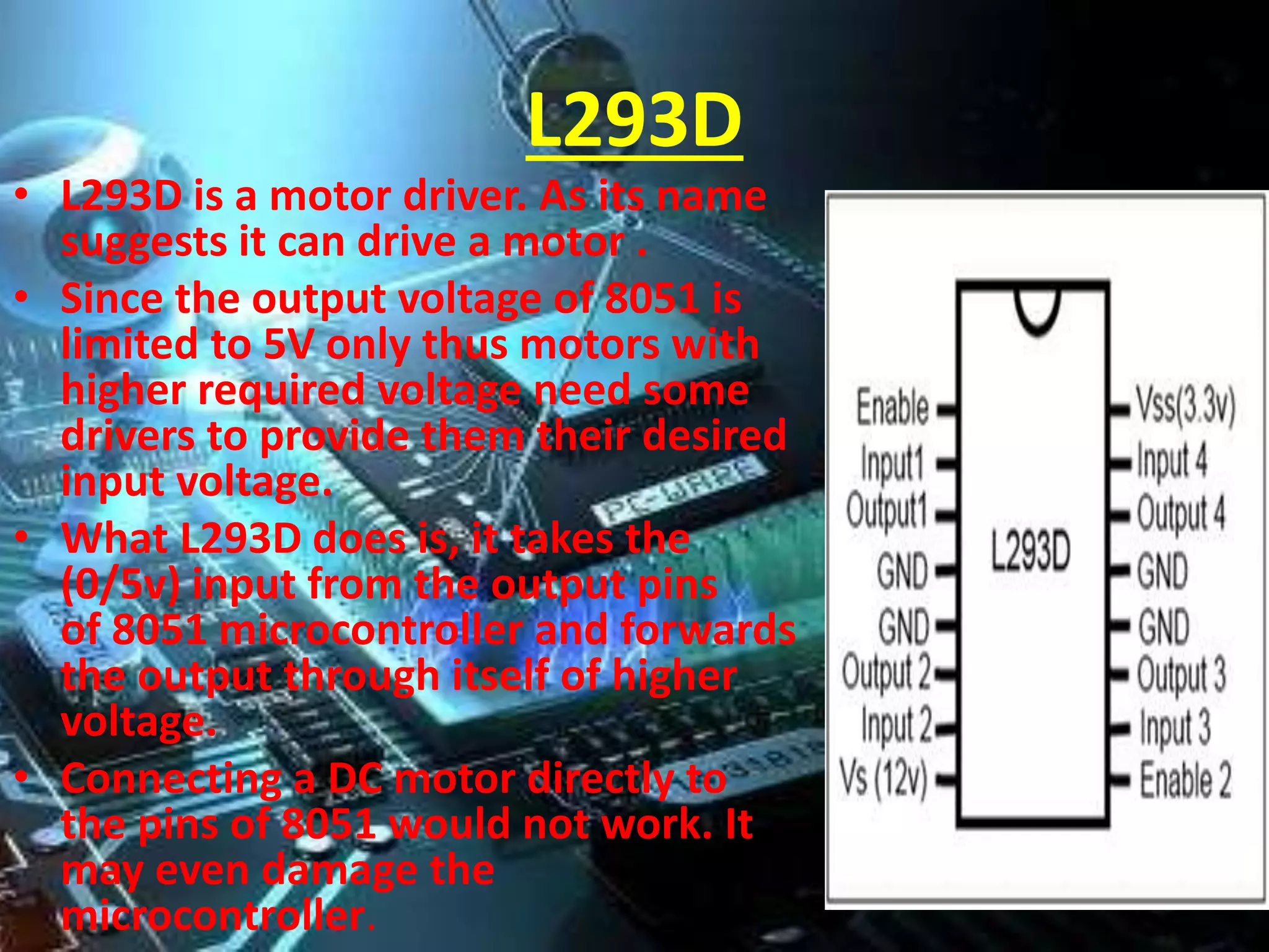 RF based Wireless Robot using 8051 Microcontroller | PPT