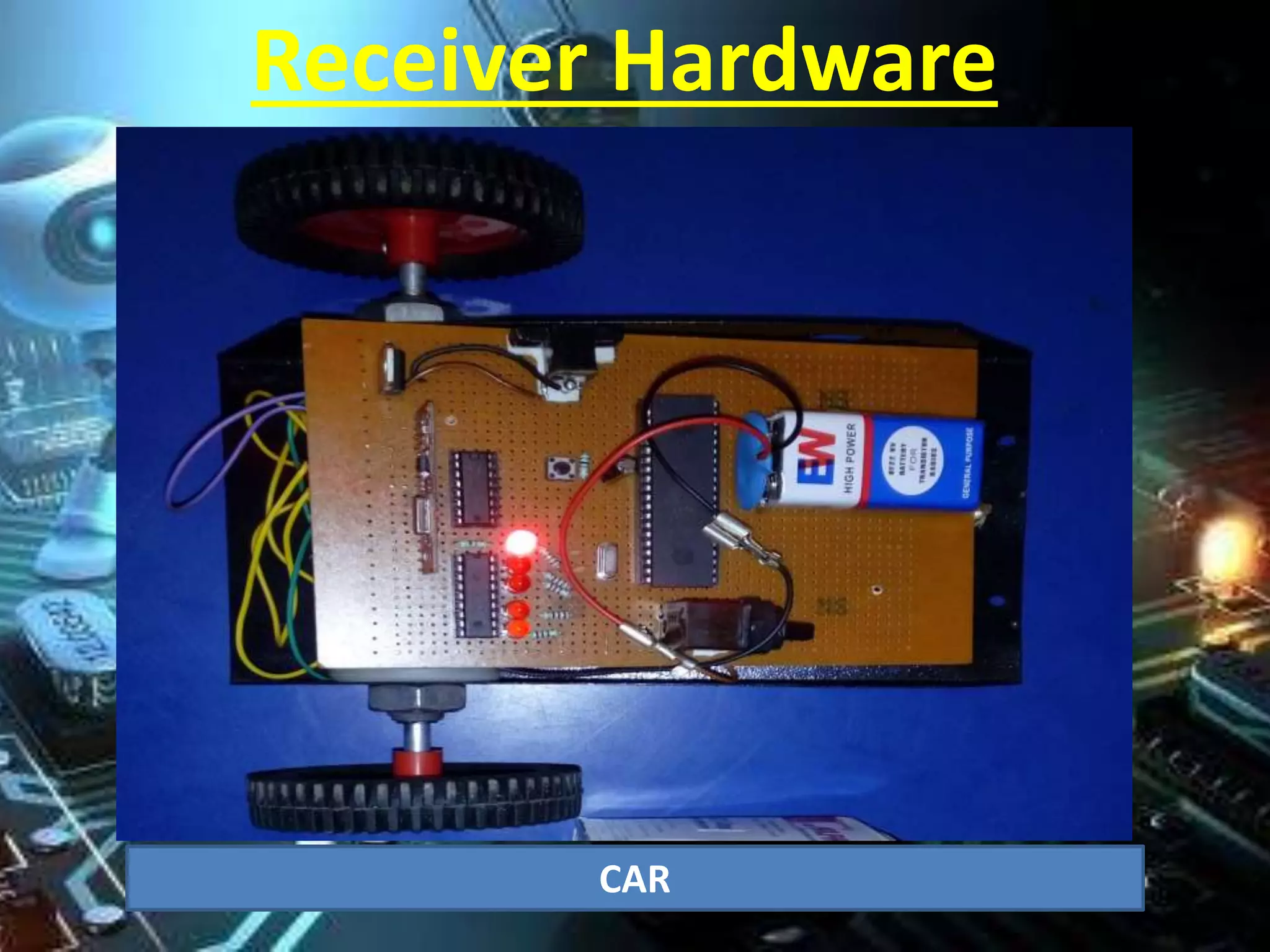 RF based Wireless Robot using 8051 Microcontroller | PPT