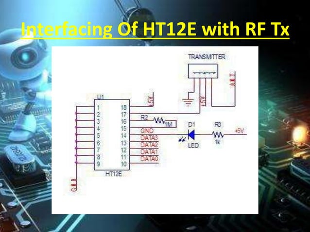 RF based Wireless Robot using 8051 Microcontroller | PPT