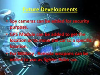 RF based Wireless Robot using 8051 Microcontroller | PPT