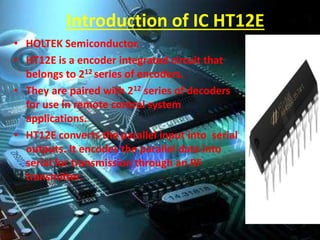 RF based Wireless Robot using 8051 Microcontroller | PPT