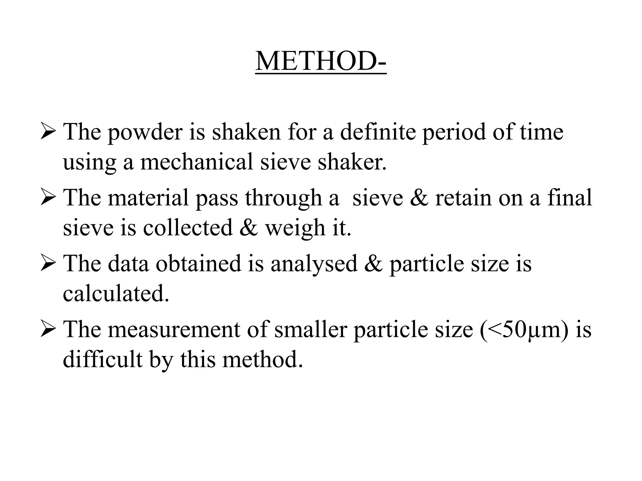 particle size & distribution | PPTX