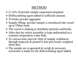particle size & distribution | PPTX