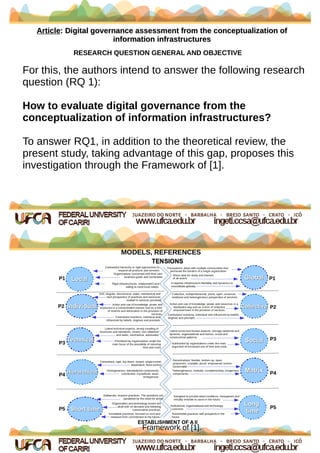 Digital governance assessment from the conceptualization of information infrastructures | PDF