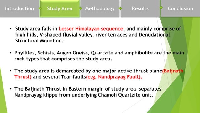 Presentation on dissertation entitled landslide susceptibility mapping | PPTX | Geography | Science