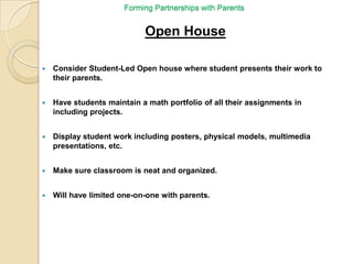 A presentation forming partnership with parents for slidecast | PPT