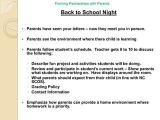 A presentation forming partnership with parents for slidecast | PPT