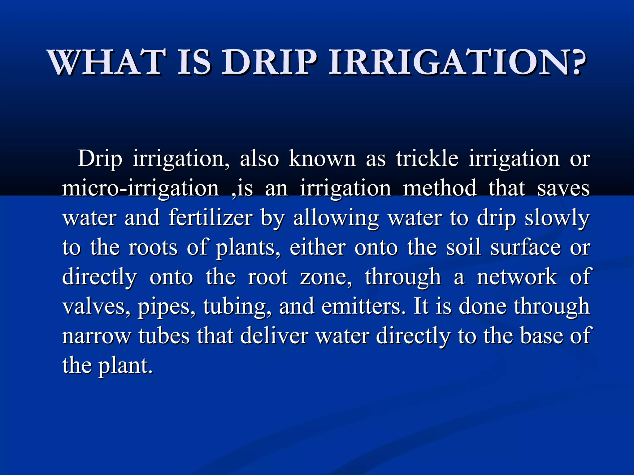 drip irrigation | PPT