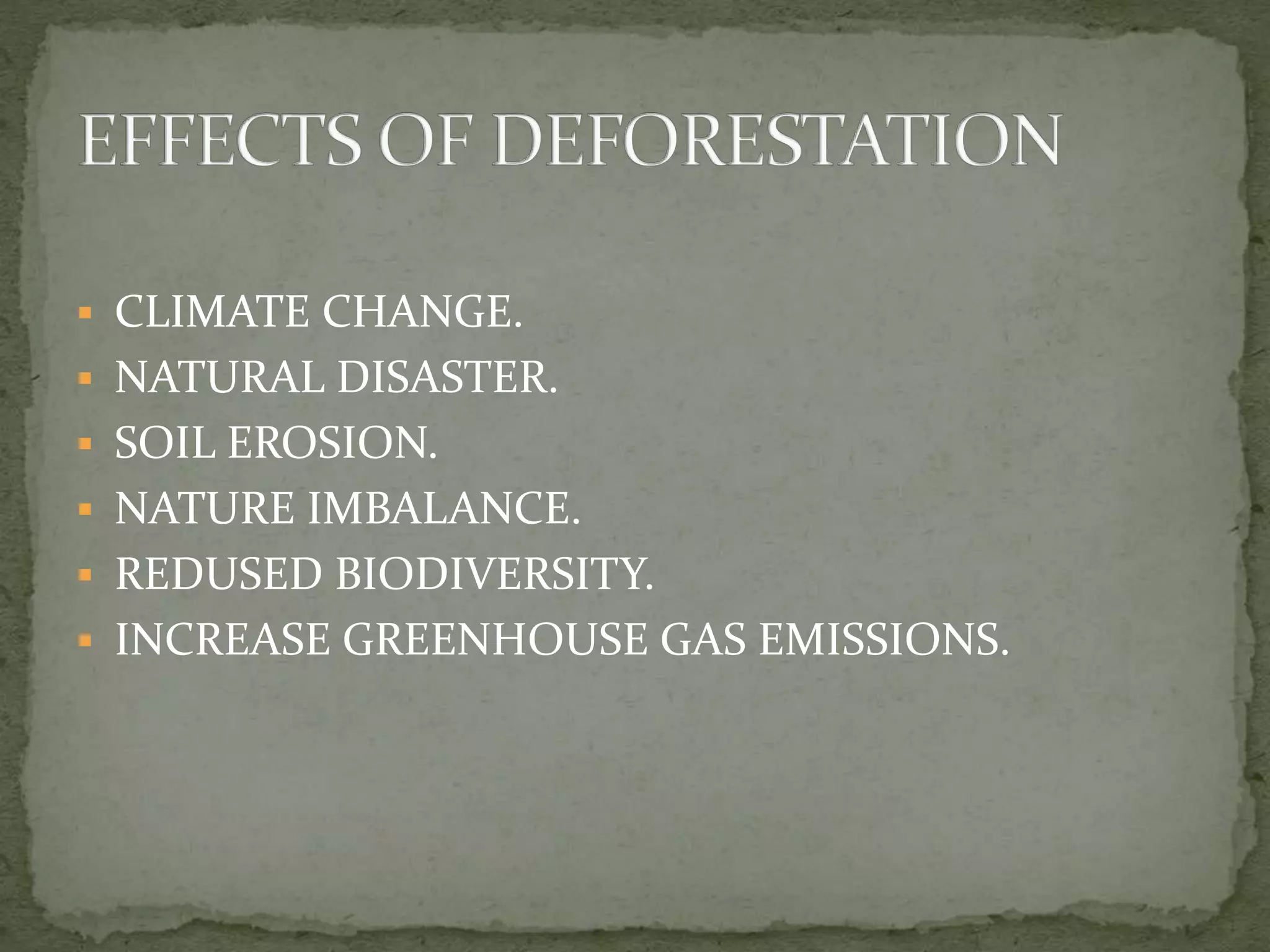 A presentation about deforestation | PPTX