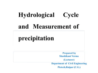 A presentation engineering hydrology | PPTX