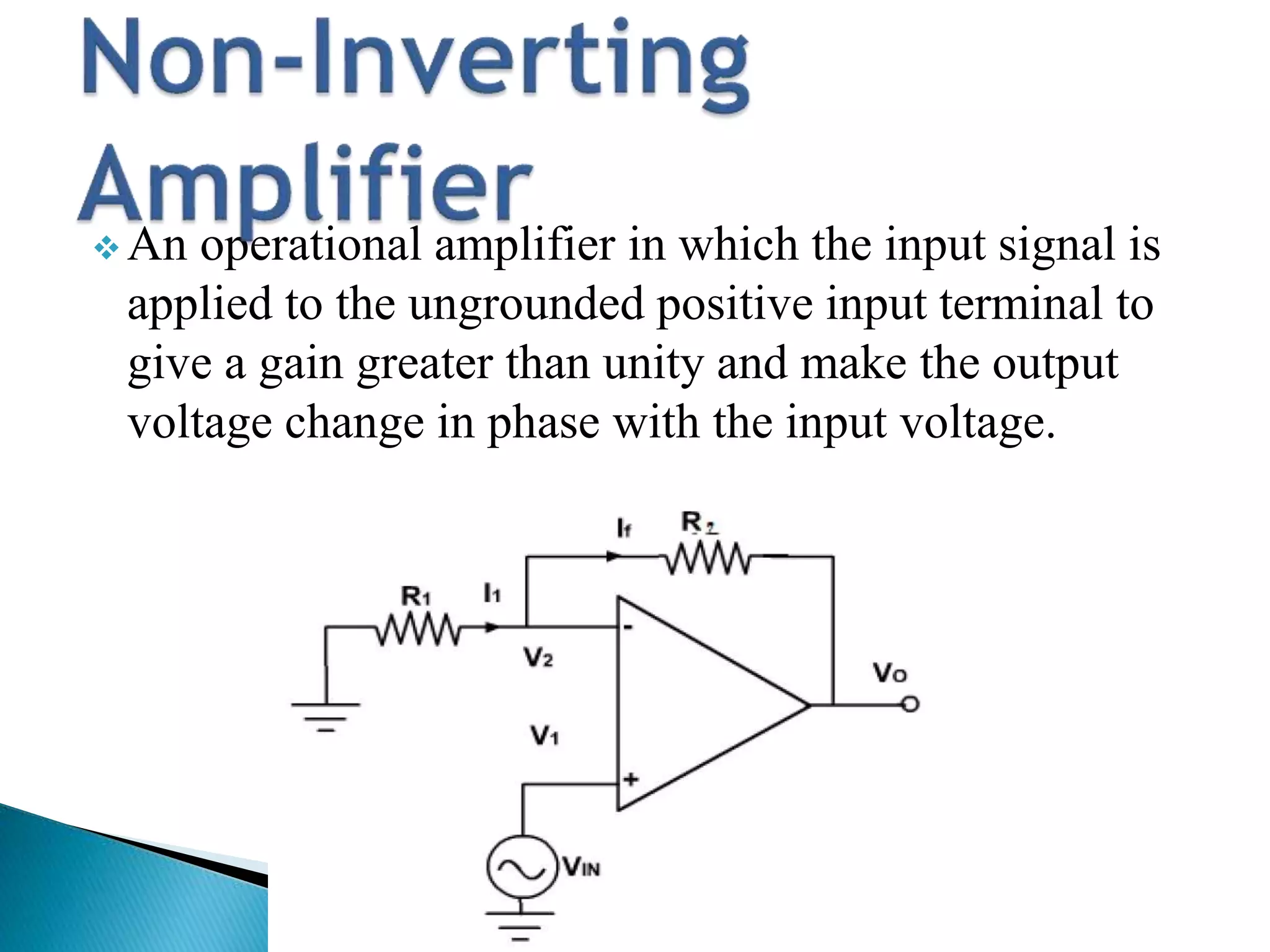 A presentation of design,math and explanation of non inverting | PPTX