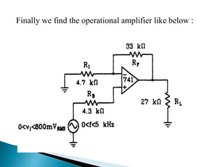 A presentation of design,math and explanation of non inverting | PPTX