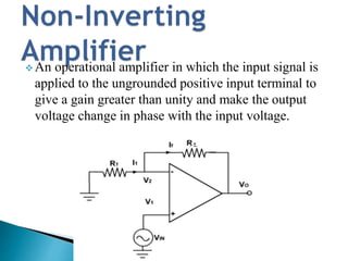 A presentation of design,math and explanation of non inverting | PPTX