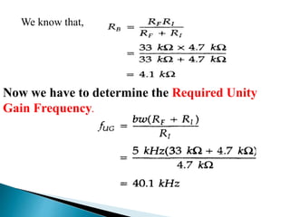 A presentation of design,math and explanation of non inverting | PPTX