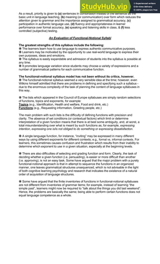 A Presentation Of The Situational Approach Amp The Functional ...