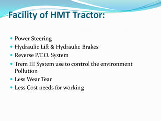 ppt on hmt tractor division | PPTX