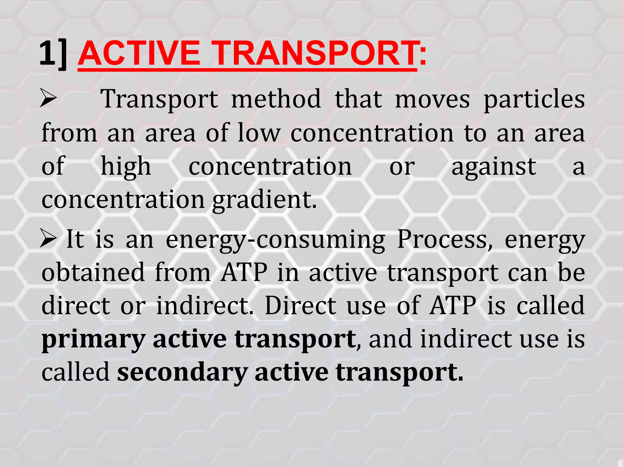 A presentation on Carrier Madiated Transport | PPTX