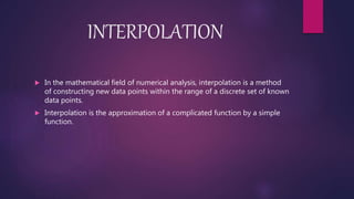 COMPUTER BASED NUMERICAL AND STATISTICAL TECHNIQUES(CBNST) | PPTX