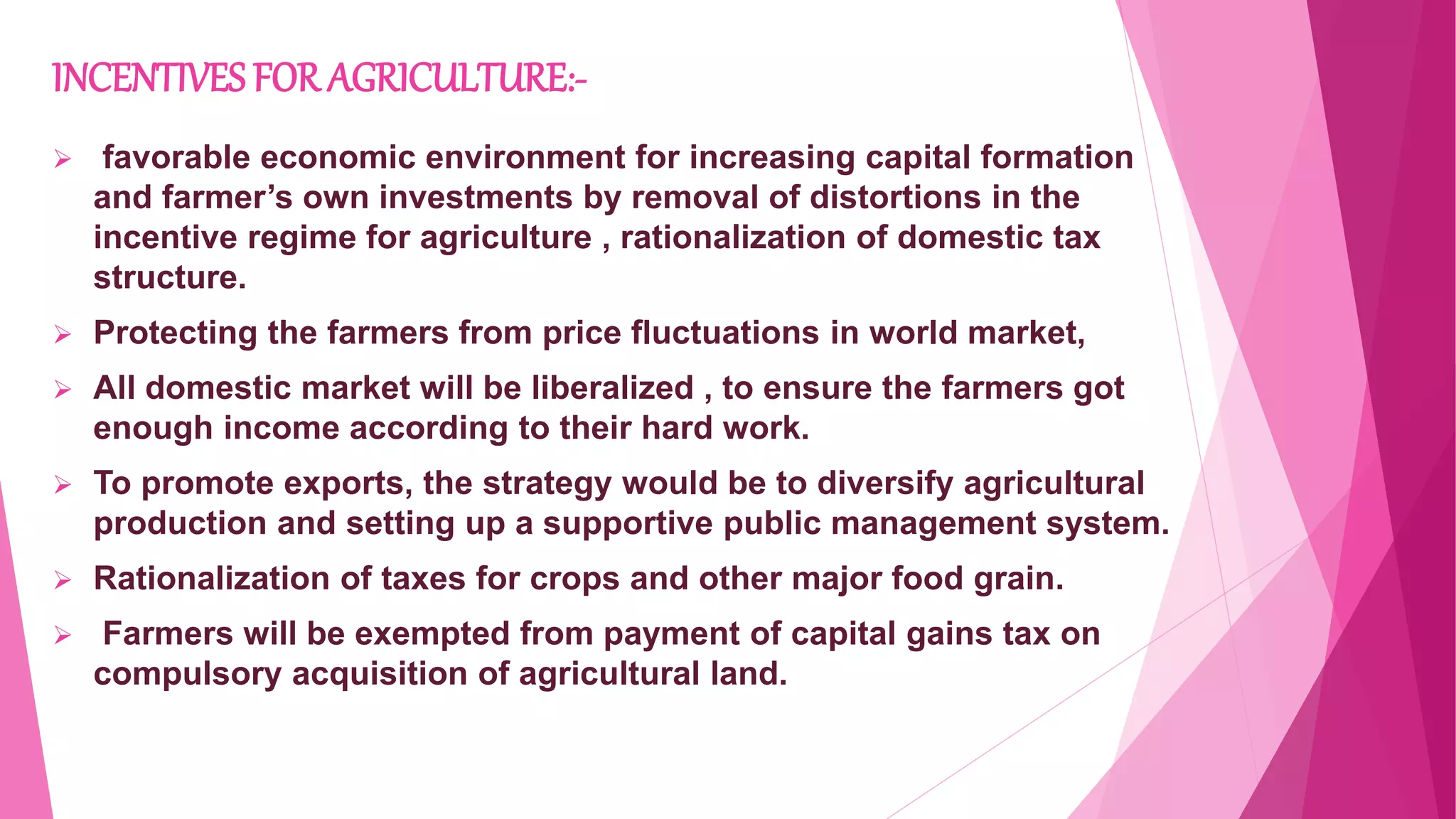 NEW AGRICULTURAL POLICY OF INDIA 2000, POWER POINT PRESENTATION | PPTX
