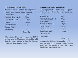 Printing of Acrylic Fabric (bulky fabric printing) | PPTX