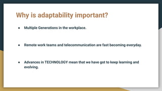 A presentation on adaptability | PDF