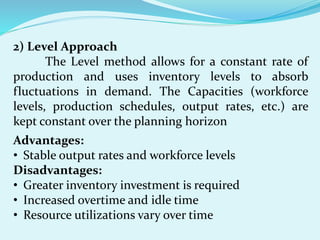 A presentation on aggregate planning | PPT