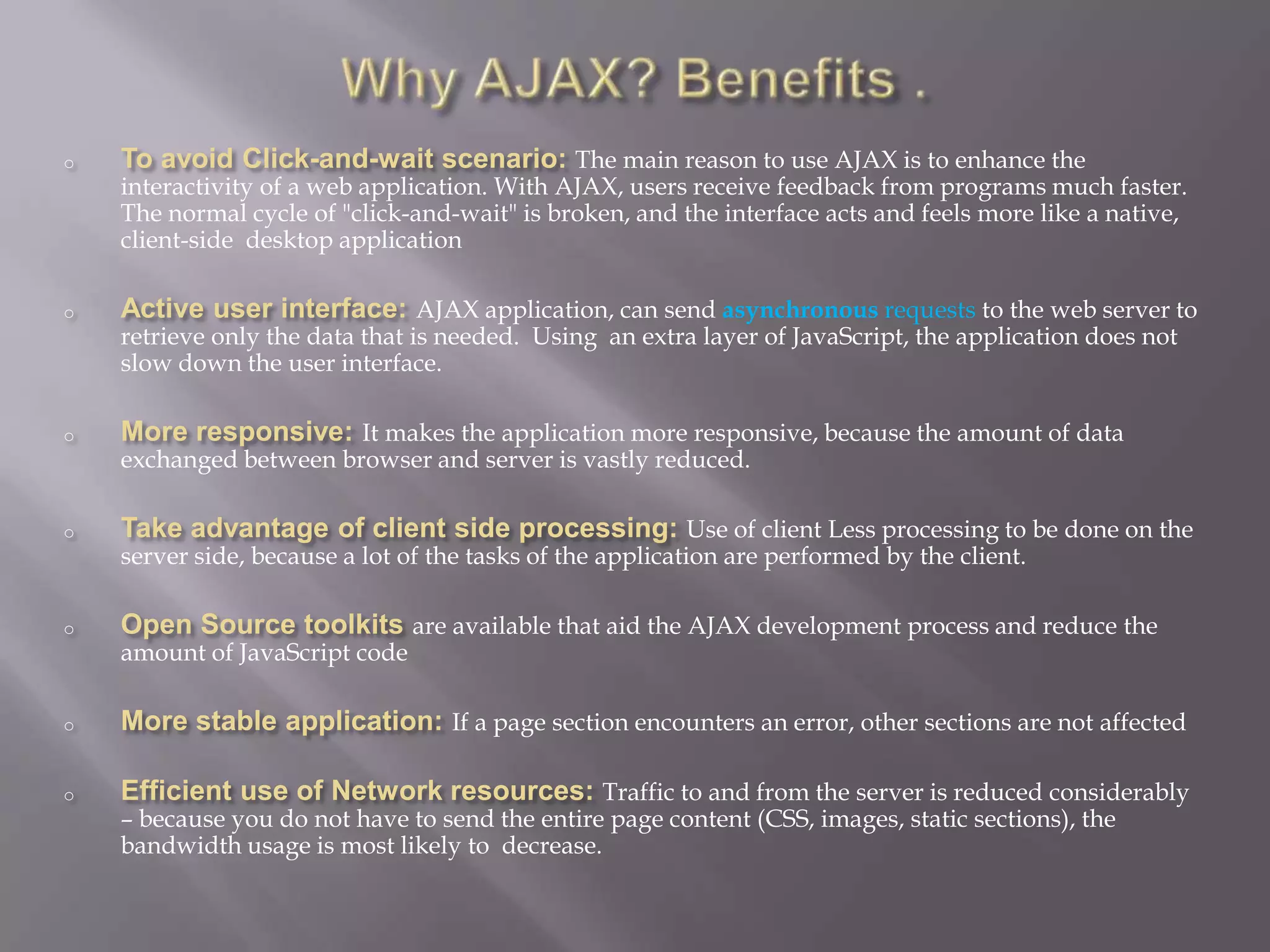 My Presentation On Ajax | PPTX