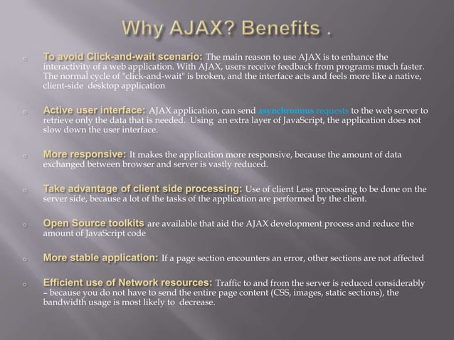 My Presentation On Ajax | PPTX