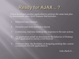 My Presentation On Ajax | PPTX