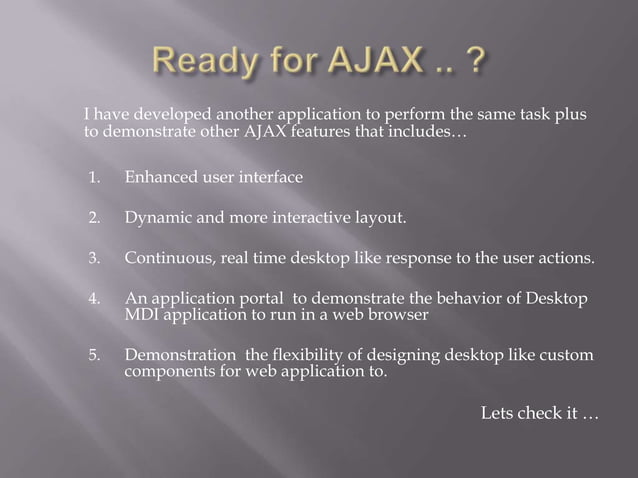 My Presentation On Ajax | PPT