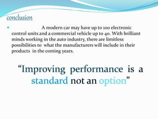 autotronics:improving vehicle performance. | PPT
