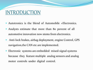autotronics:improving vehicle performance. | PPT