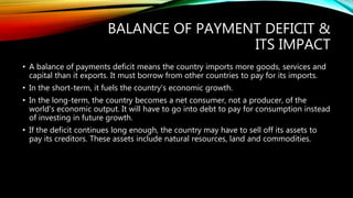 A presentation on balance of payment | PPTX